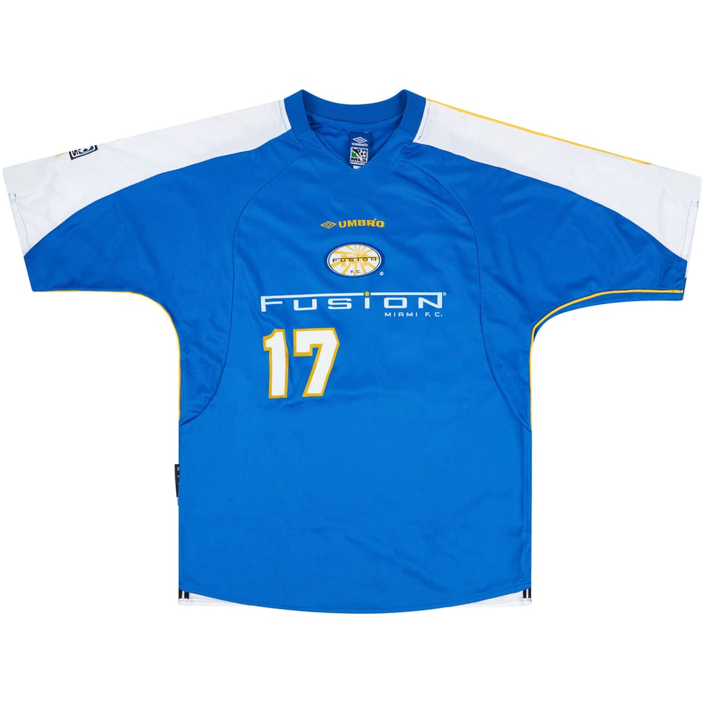 2001 Miami Fusion Match Issue Home Shirt Serna #17