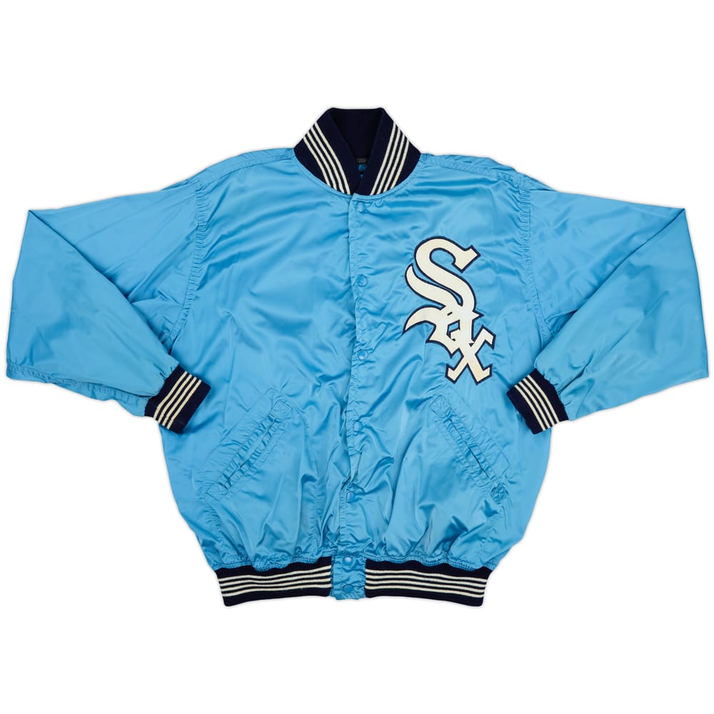 1980s Chicago White Sox Wilson Satin Varsity Jacket - 7/10 - (XL)