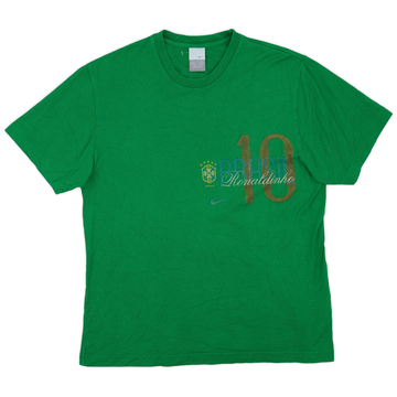 2006-07 Brazil Away Shirt Ronaldinho #10 - 6/10 - (XL) 2006-07 Brazil Away Shirt Ronaldinho #10 - 6/10 - (XL)