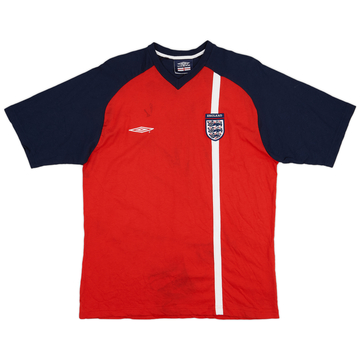 2002 England 'World Cup 2002' Umbro Cotton Tee - 7/10 - (L) 2002 England 'World Cup 2002' Umbro Cotton Tee - 7/10 - (L)