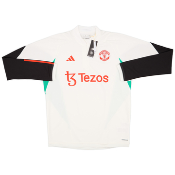 2023-24 Manchester United Staff Issue adidas 1/4 Zip Drill 2023-24 Manchester United Staff Issue adidas 1/4 Zip Drill