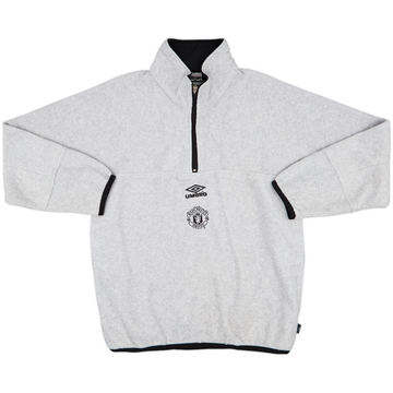 2002-03 Manchester United Nike 1/4 Zip Fleece Top - 5/10 - (XL) 2002-03 Manchester United Nike 1/4 Zip Fleece Top - 5/10 - (XL)