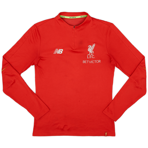 2018-19 Liverpool New Balance 1/4 Zip Training Top - 8/10 - (M)