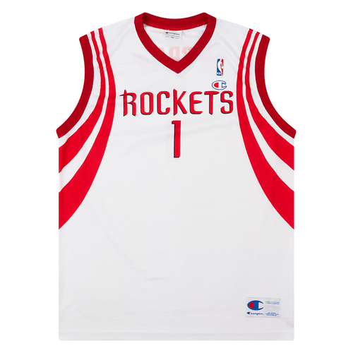 2004-10 Houston Rockets McGrady #1 Champion Home Jersey (Very Good) L