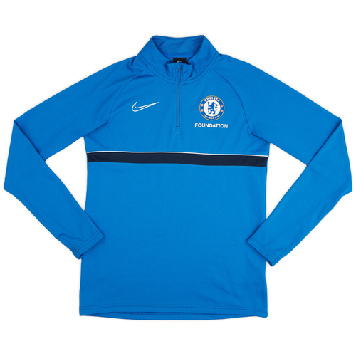 2021-22 Chelsea Foundation Nike 1/4 Zip Training Top - 7/10 - (S)