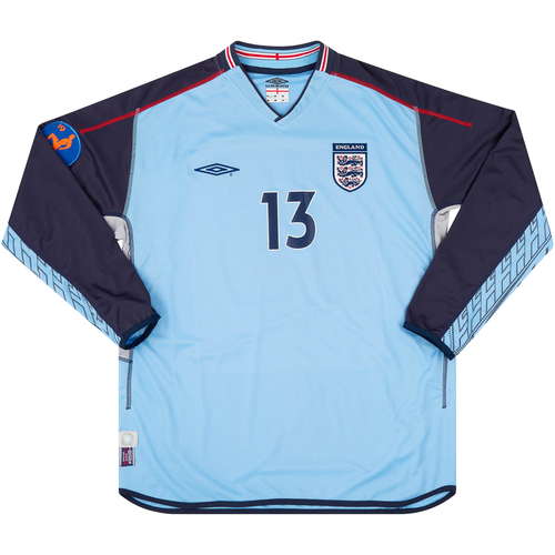 2003 England U-19 European Championship Match Issue GK Shirt #13 (Camp ...