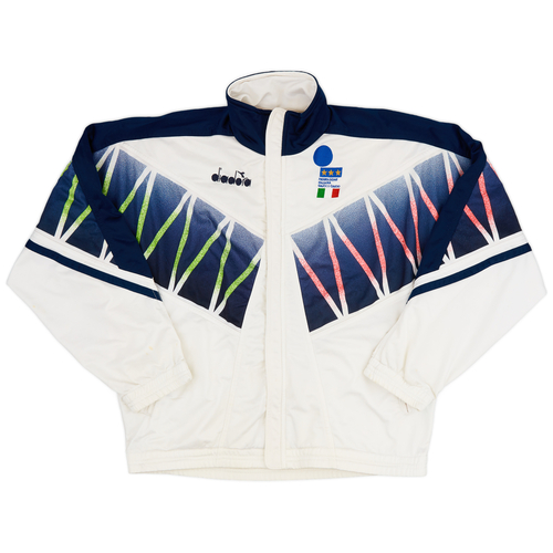 1994 Italy Diadora Track Top - Excellent 8/10 - (S)