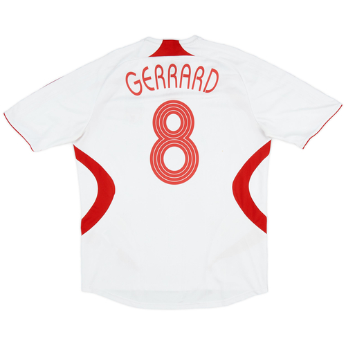 2007-08 Liverpool Away Shirt Gerrard #8