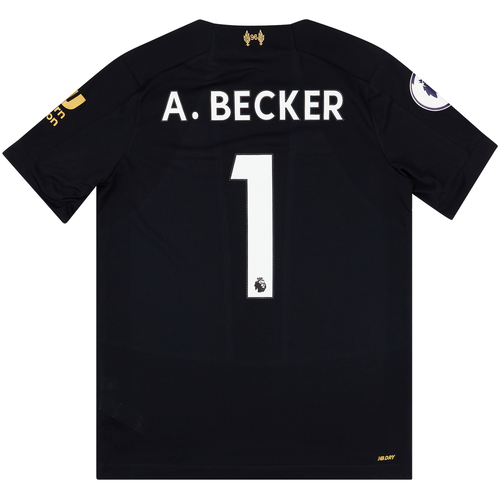 2019-20 Liverpool GK S/S Shirt A. Becker #1 - NEW - (S)