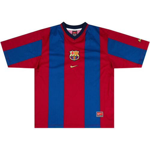 1998-00 Barcelona Basic Home Shirt - Excellent 9/10 - (M)