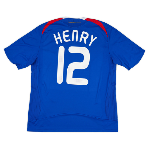 2007-08 France Home Shirt Henry #12 - Excellent 9/10 - (L)