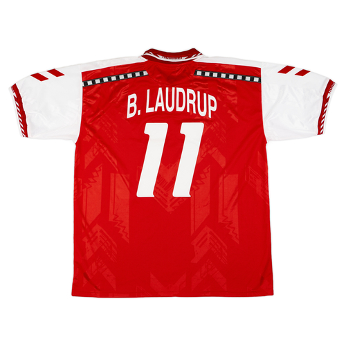 1996-97 Denmark Home Shirt B. Laudrup #11 - Excellent 9/10 - (XXL)