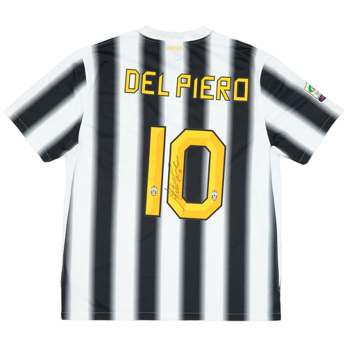 2011-12 Juventus Signed Home Shirt Del Piero #10 - 7/10 - (XL)