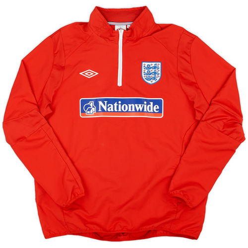 2009-10 England Umbro 1/4 Zip Drill Top - 9/10 - (XL)
