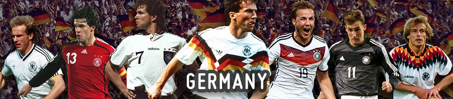Germany Football Shirts and Kit - 1980s to present - Classic Retro ...